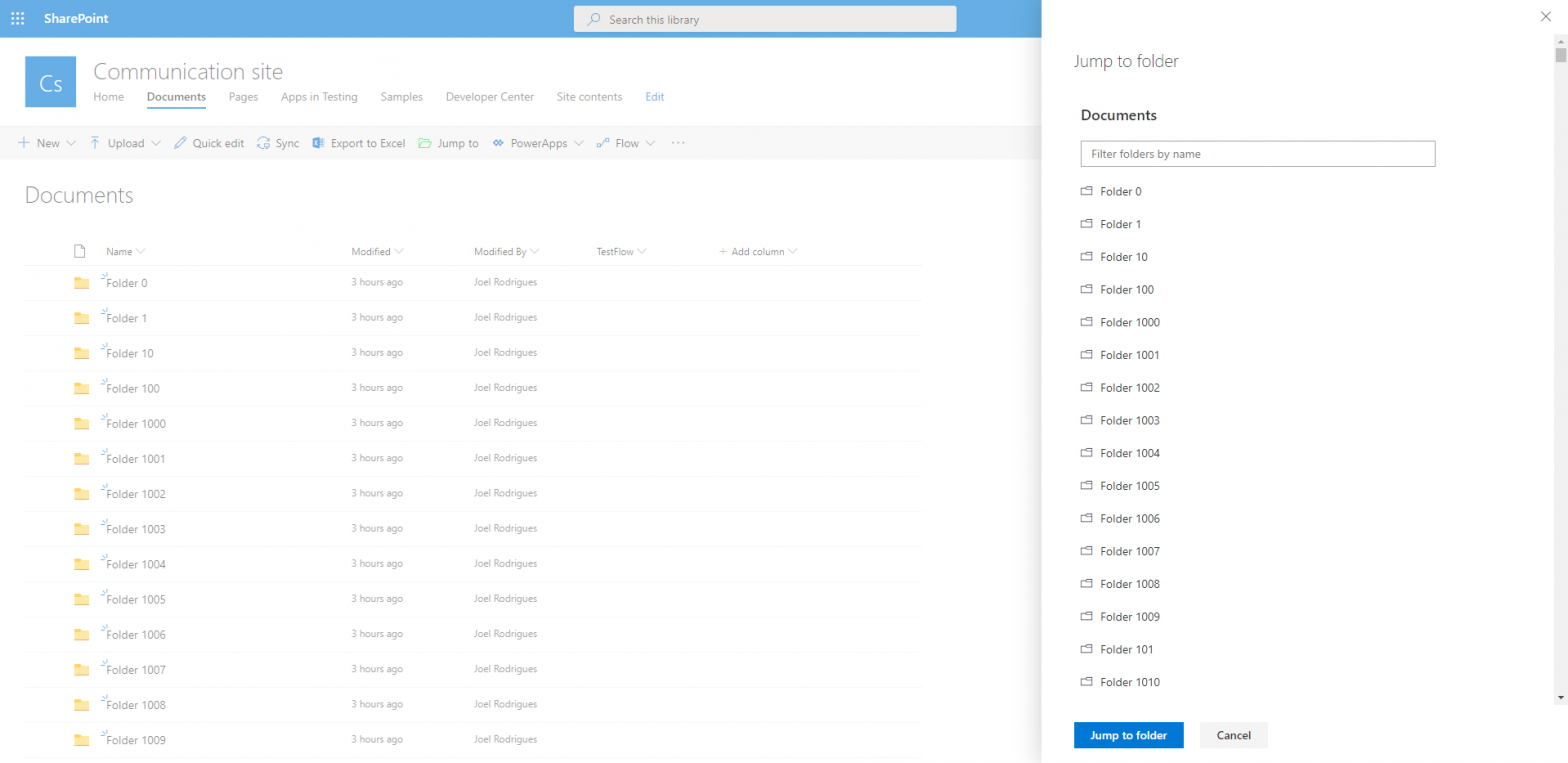 SharePoint folder filter SPFx extension - M365 Dev Blog
