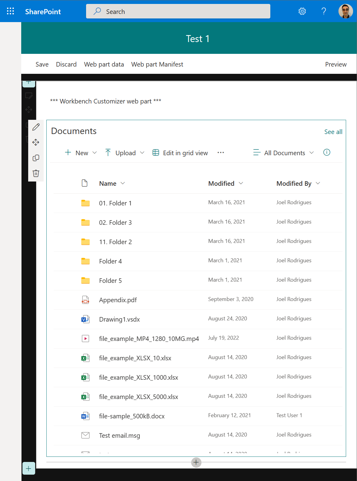 Spfx Workbench Customizer M365 Dev Blog 